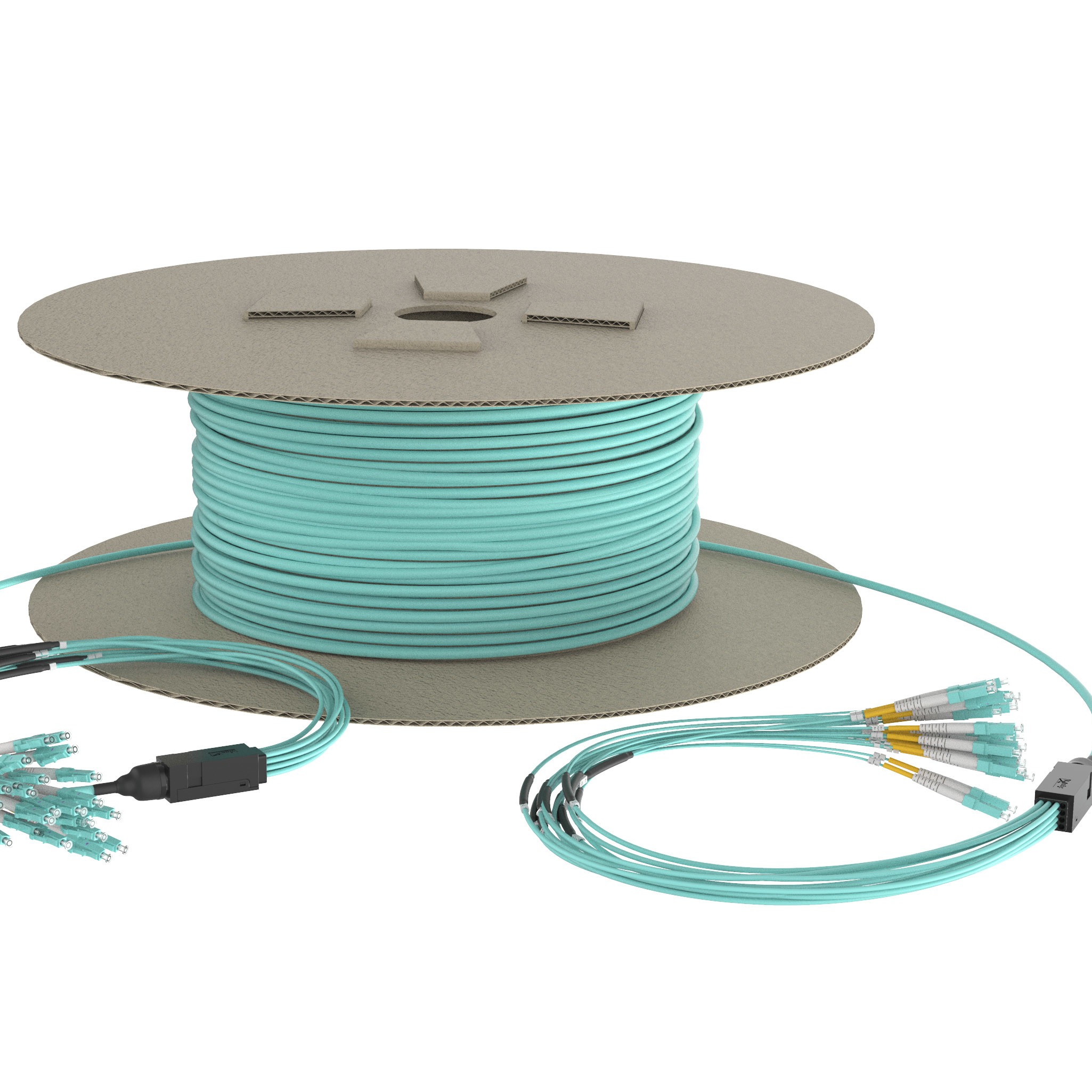 UPC APC Mtp สายไฟเบอร์ออปติกศูนย์ข้อมูล Mpo Fiber Patch Cord